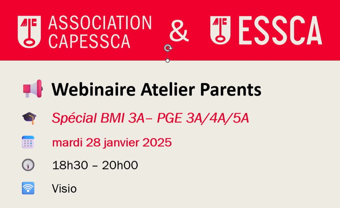 Webinaire Parents ESSCA 3A 4A 5A