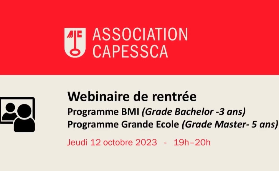 Replay Webinaire de Rentrée Capessca du 12 oct. 2023